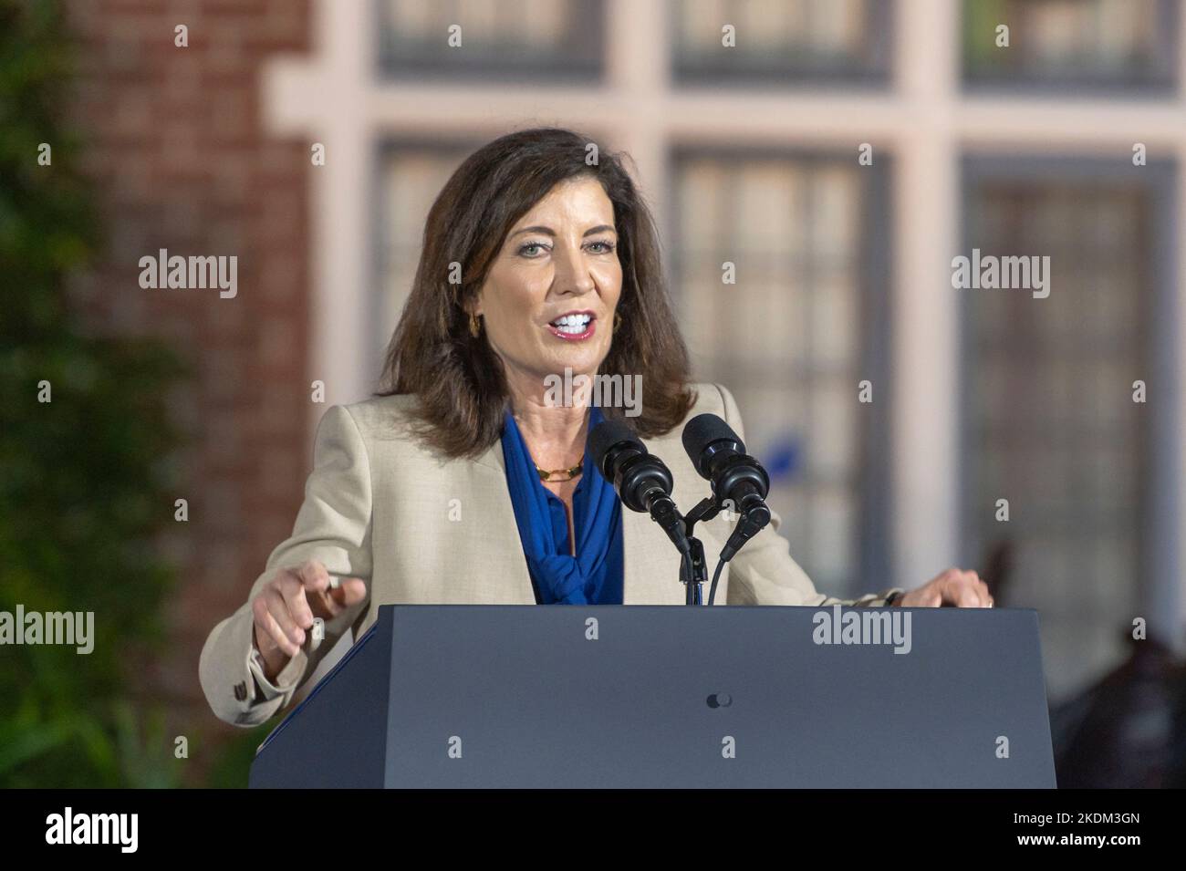 Yonkers, USA - 06. November 2022, New Yorker Gouverneurin Kathy Hochul ...