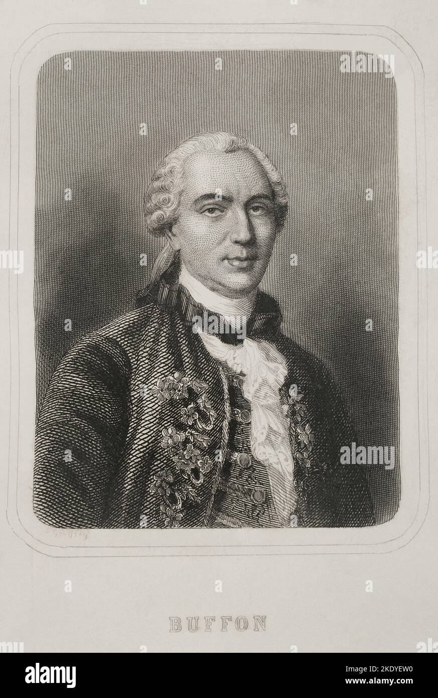 Georges-Louis Leclerc (1707-1788), Graf von Buffon. Französischer ...