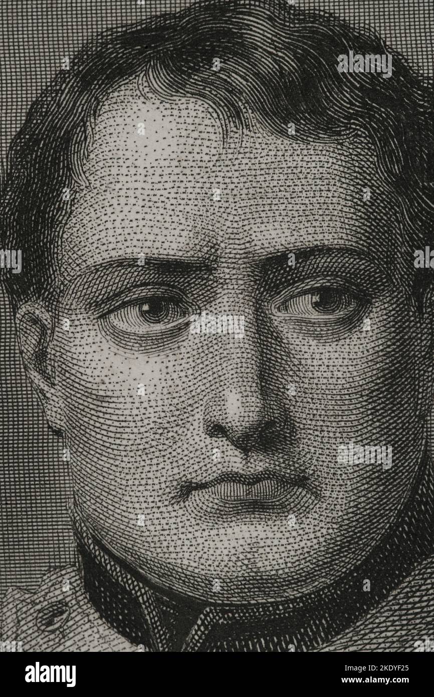 Napoleon Bonaparte (1769-1821). Französischer militärischer und ...