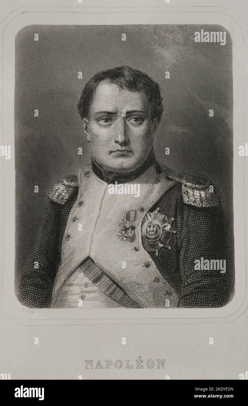 Napoleon Bonaparte (1769-1821). Französischer militärischer und ...
