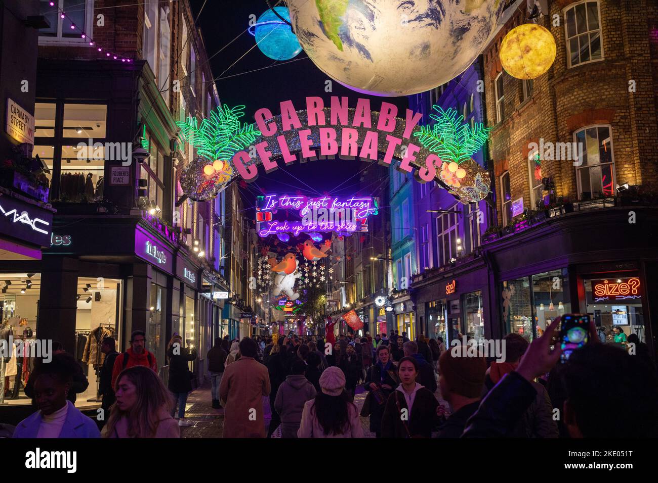 Carnaby Street's Christmas Lights Installation 'Carnaby Celebrates ...