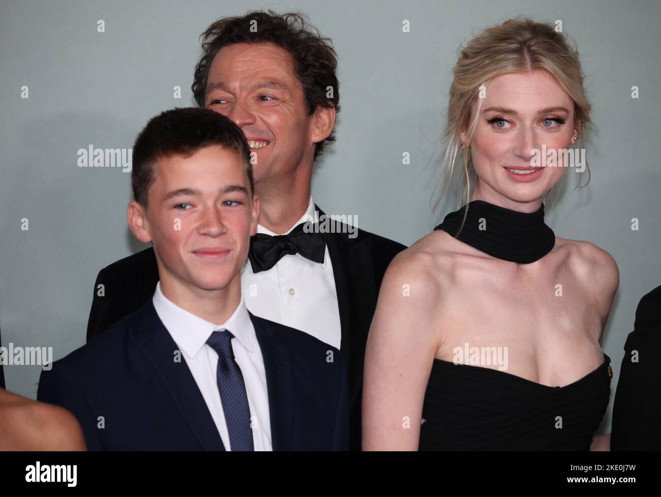 London, Großbritannien. Senan West, Elizabeth Debicki und Dominic West ...