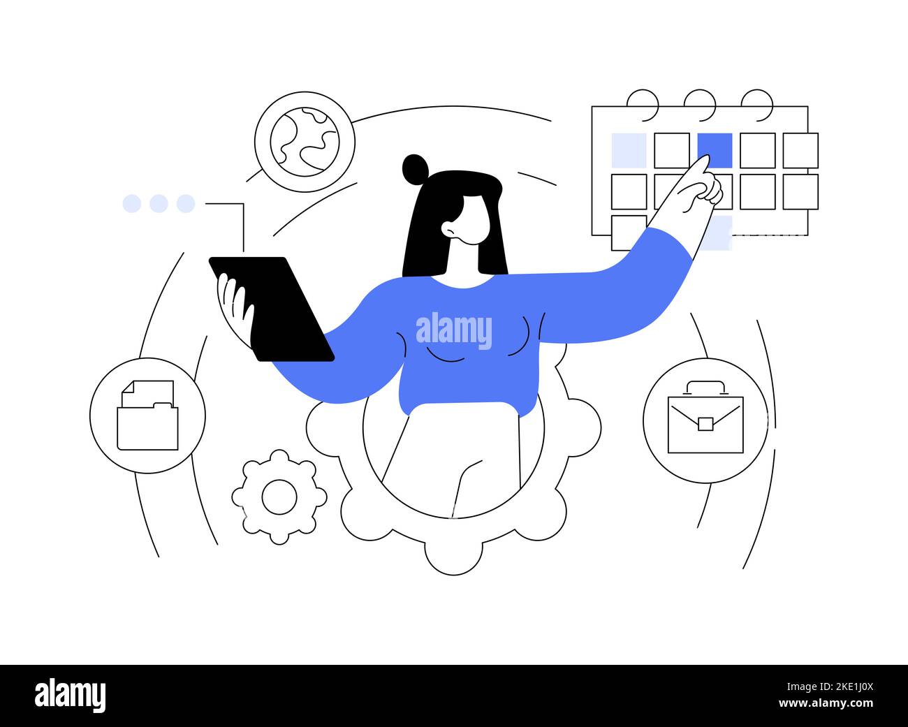 Disziplinierter charakter Stock-Vektorgrafiken kaufen - Alamy