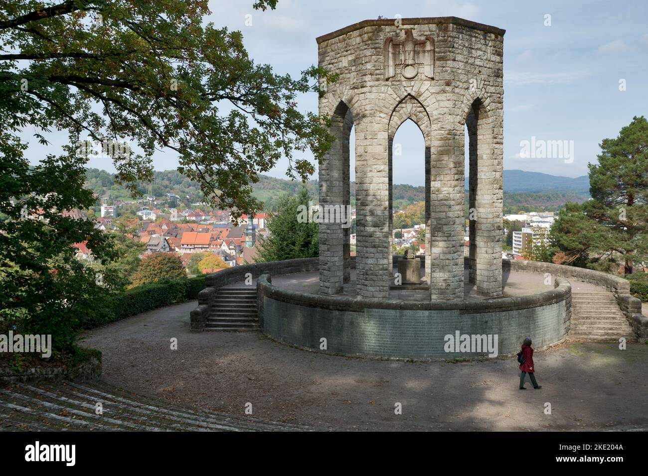 Gernsbach, Deutschland: Kriegsdenkmal auf dem Rumpelstein. Es wurde 1936 eingeweiht und erinnert ...