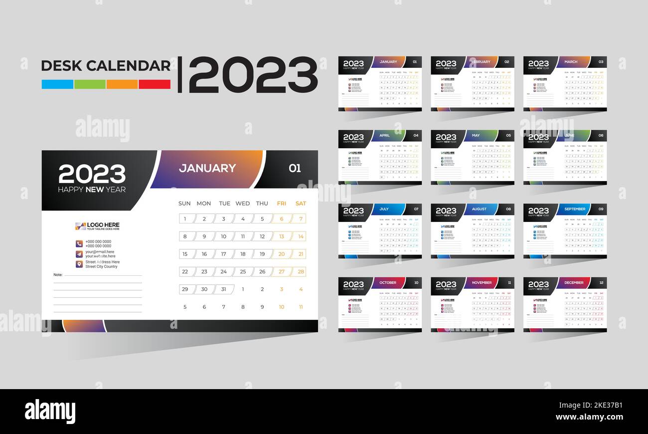 Desktop kalender Stock-Vektorgrafiken kaufen - Alamy