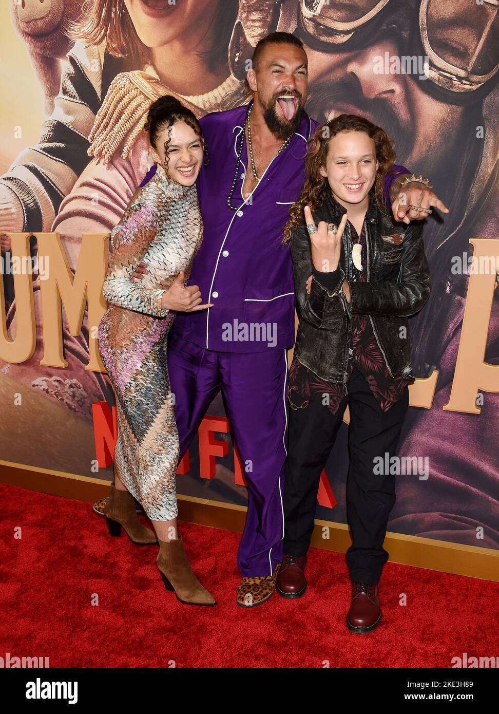 Lola Iolani Momoa, Jason Momoa und Nakoa-Wolf Manakauapo Namakaeha bei ...