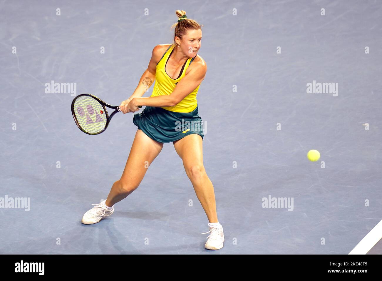 Australiens Storm Sanders in Aktion am dritten Tag des Bühnenschlags ...