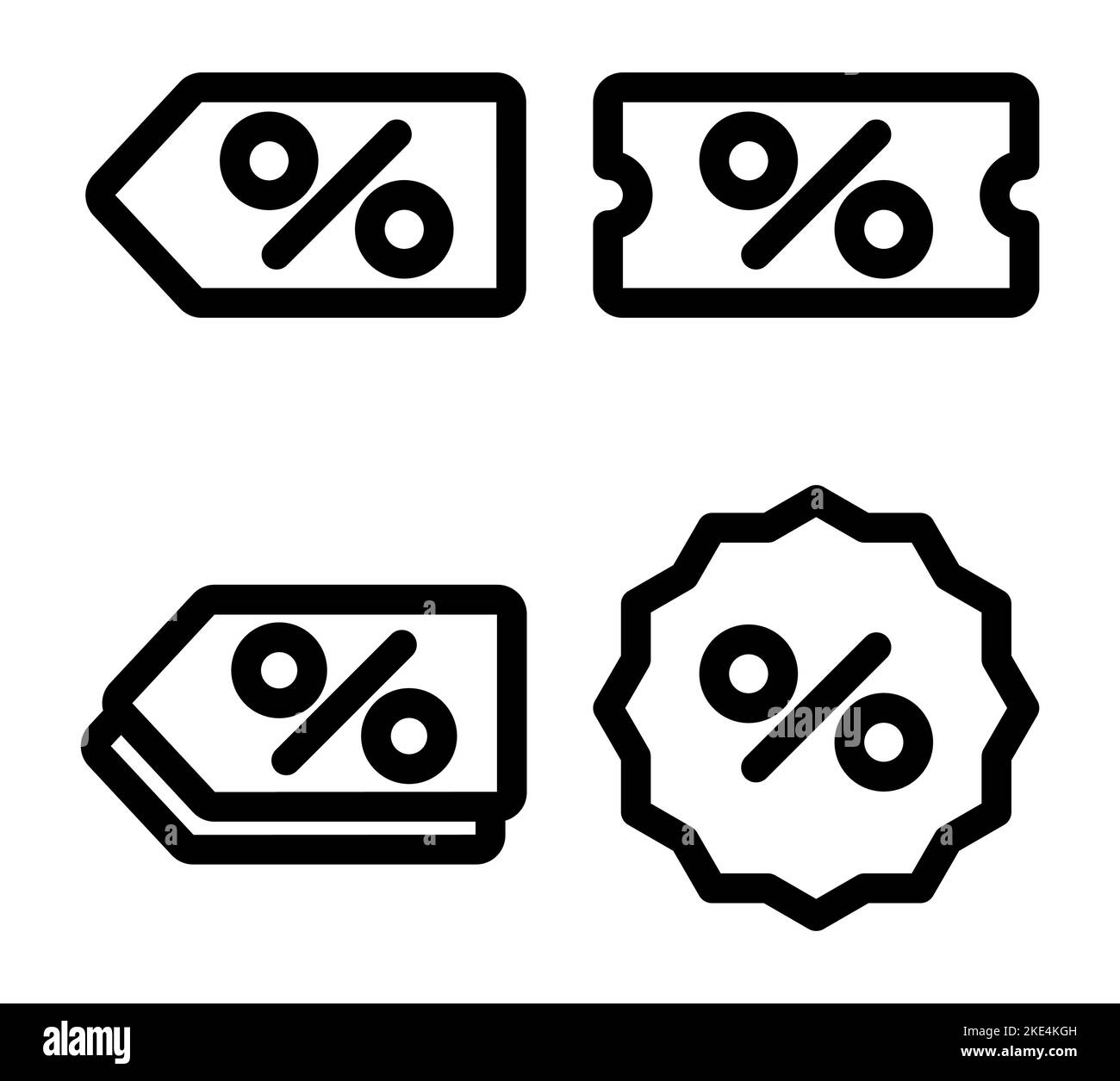 Symbole für Preis- und Rabattpositionen festgelegt. Symbole für dünne ...