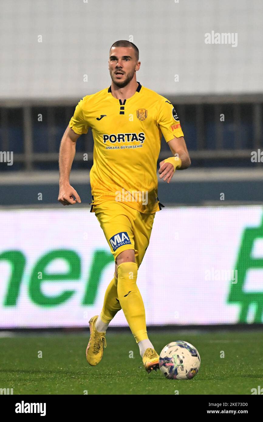 ISTANBUL - Nihad Mujakic oder MKE Ankaragucu während des türkischen ...