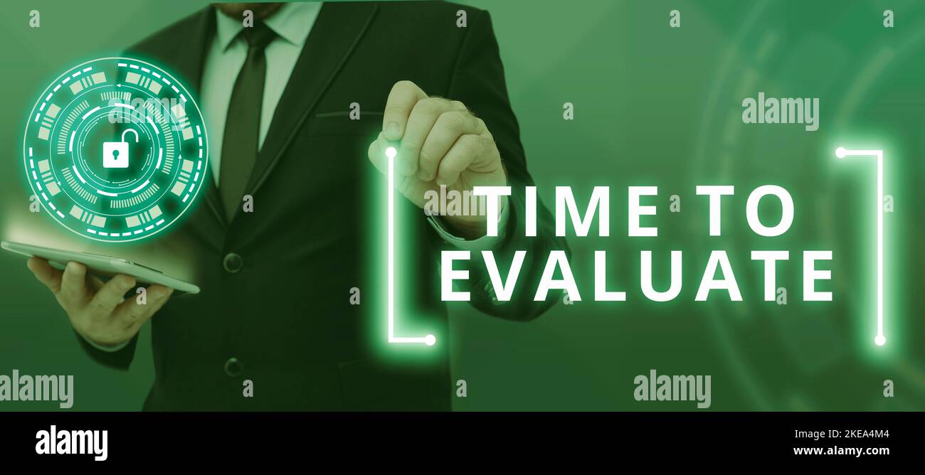 Inspiration, die Zeichen zeigt, wie viel Zeit für die Bewertung ist ...