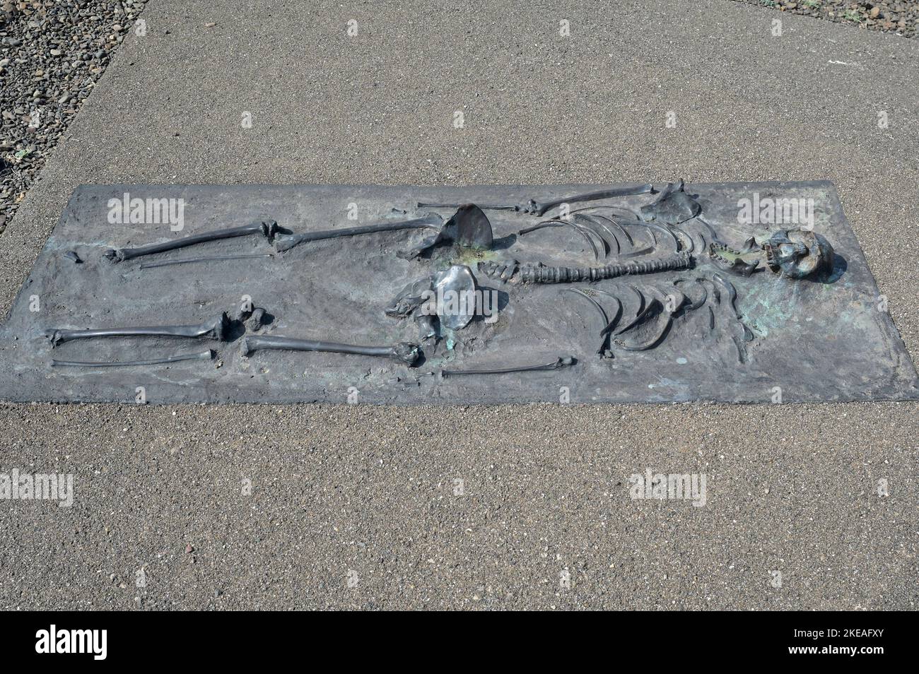 KENIA, Turkana, Dorf Nariokotome, Ausgrabungsstätte von Turkana Boy ...