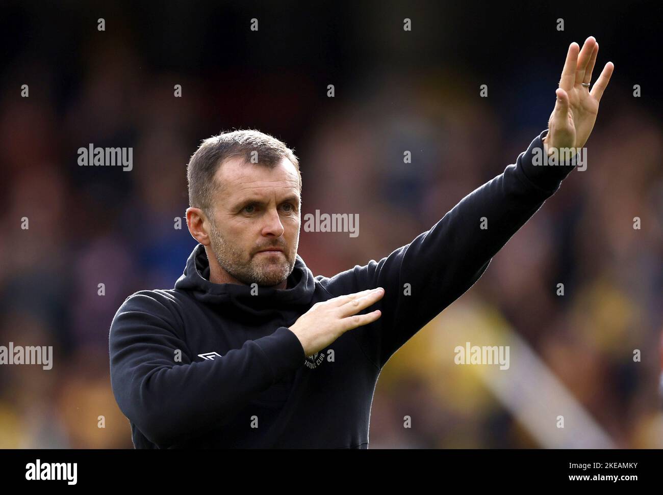 Datei-Foto vom 23-10-2022 von Nathan Jones, der darauf besteht, dass ...