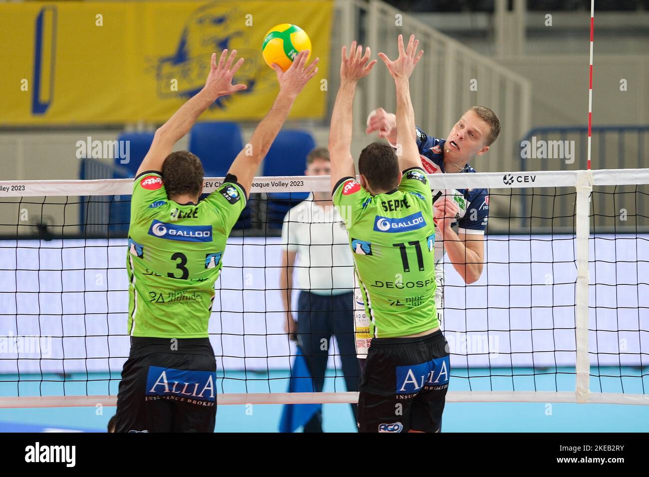Trento, Italien, 10. November 2022ITAS Trentino VS Decospan VT Menen ...