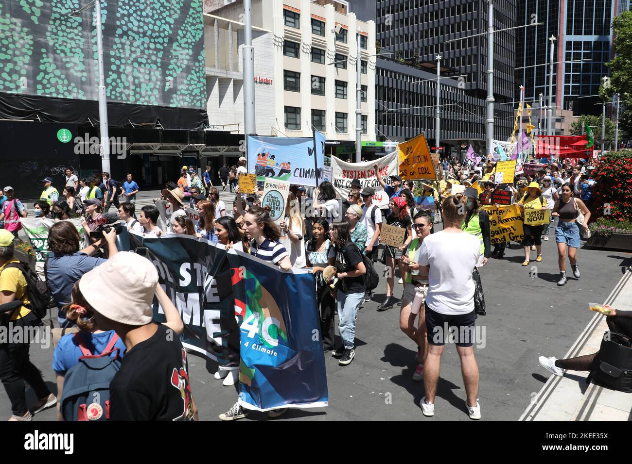 Sydney, Australien. 12.. November 2022. Vor dem Rathaus von Sydney fand ...