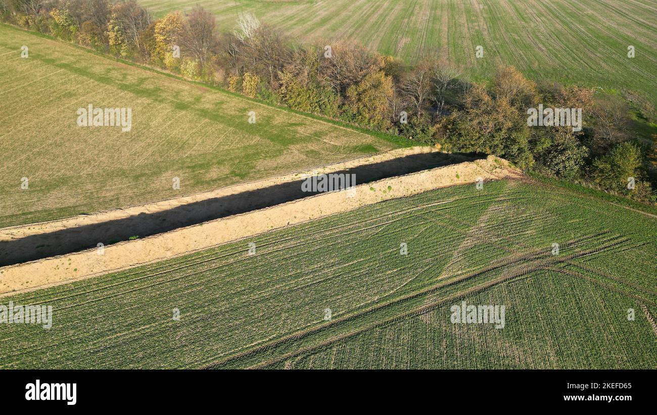 06. November 2022, Nordrhein-Westfalen, Erkelenz: Bei Lützerath wurde ...