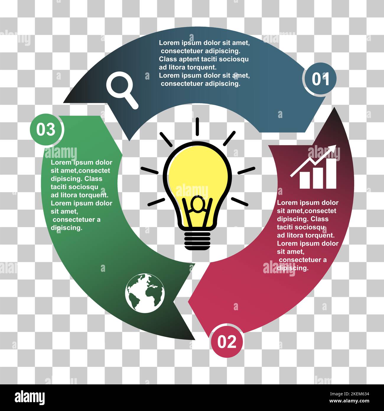 Diagramm Infografik Business-Vorlage Symbol, Kreis Kreis Diagramm ...