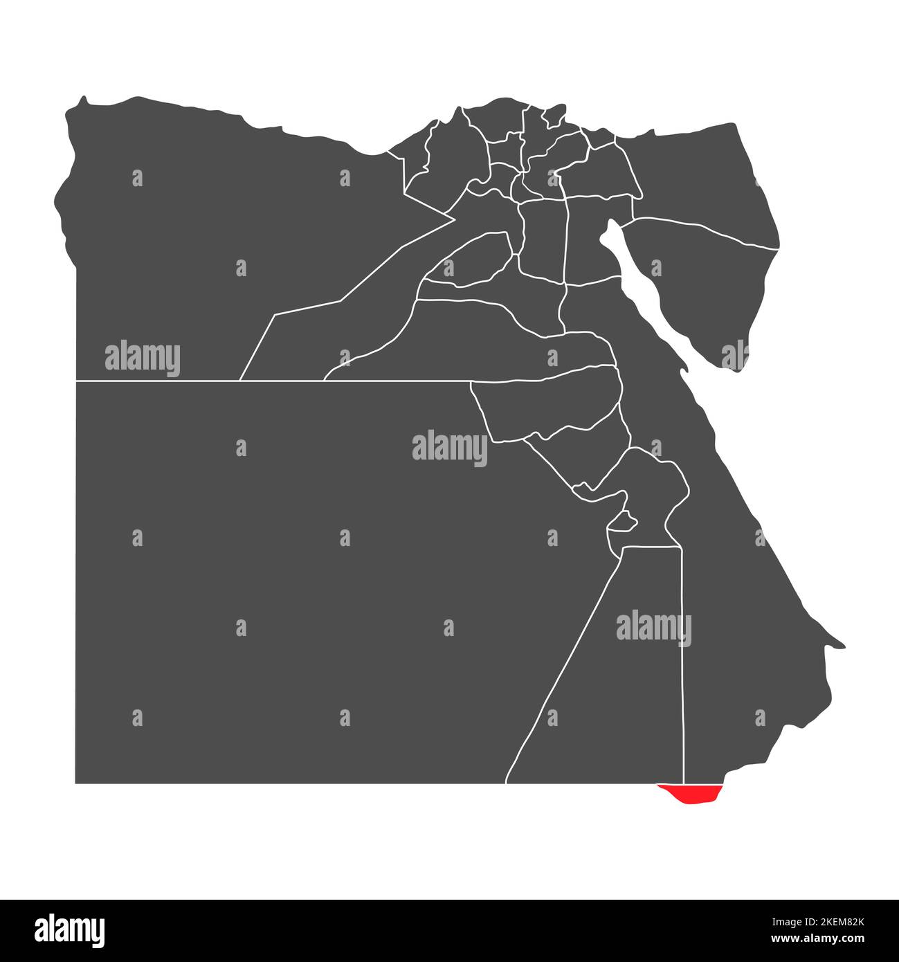 Ägypten hohe detaillierte Karte Gebiet, Geographie Grafik Land, afrika ...