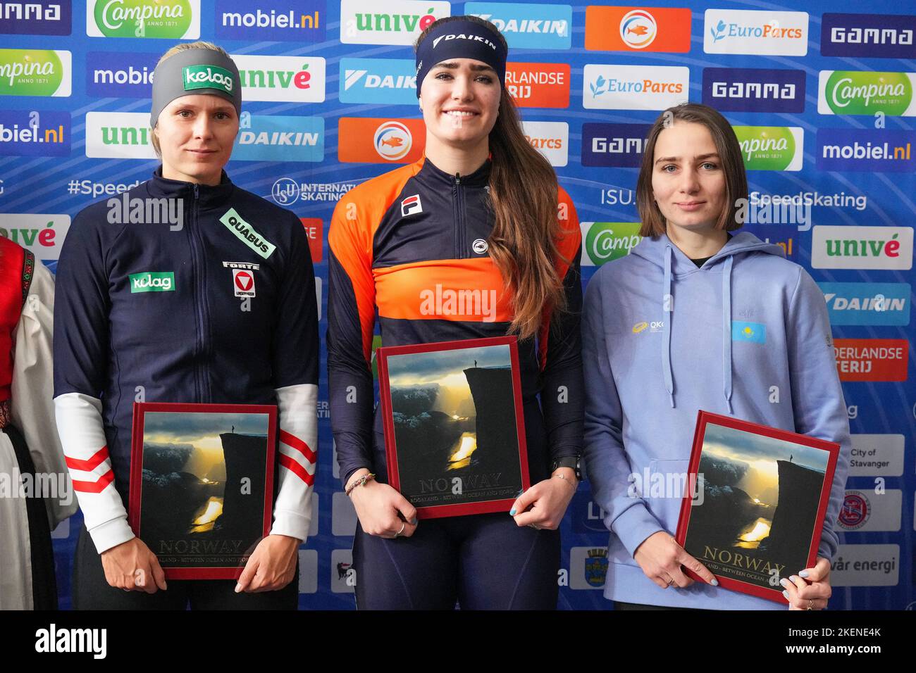 STAVANGER, NORWEGEN - 13. NOVEMBER: Vanessa Herzog aus Österreich ...