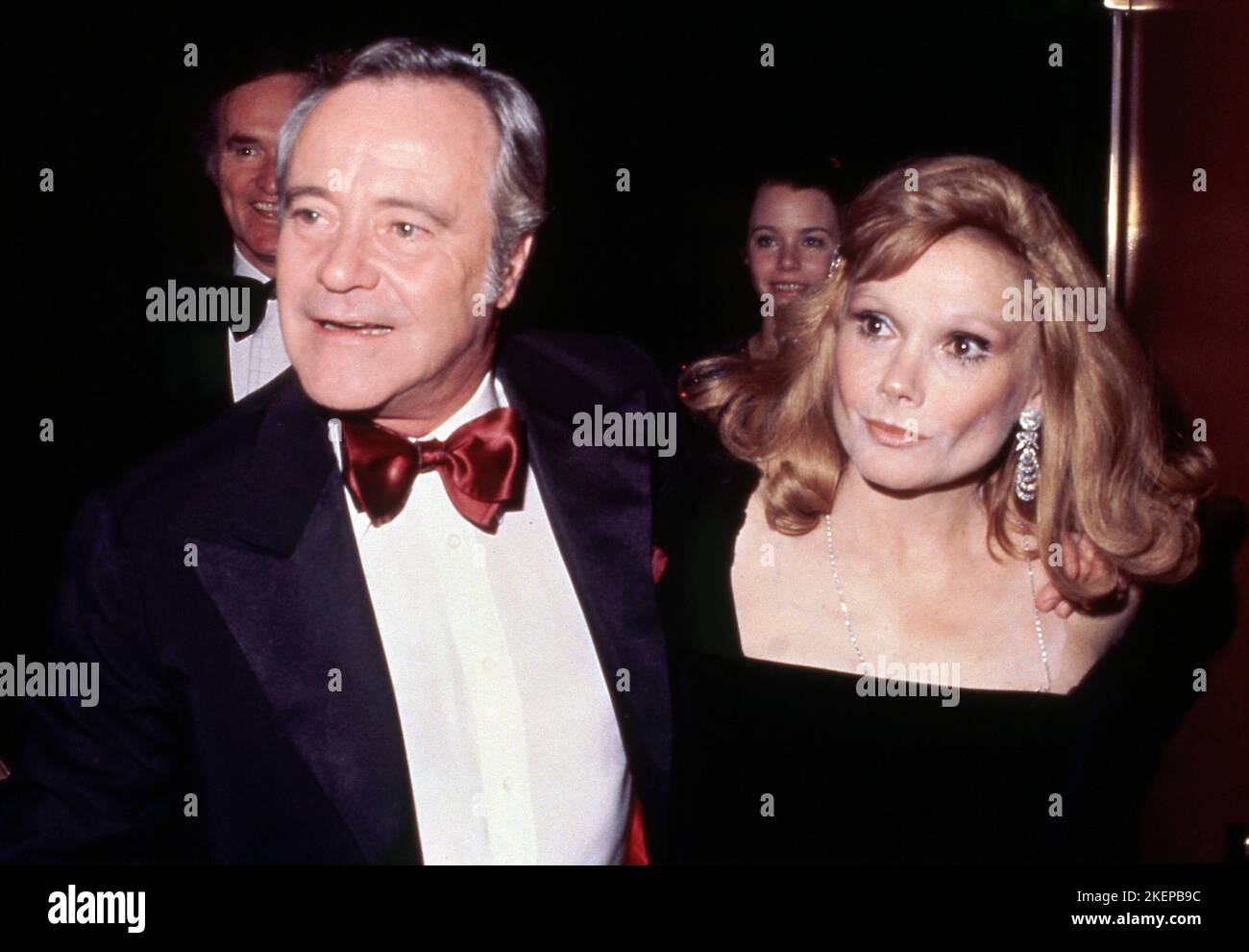 Jack Lemmon und seine Frau Felicia Farr um die 1980er Jahre Credit ...