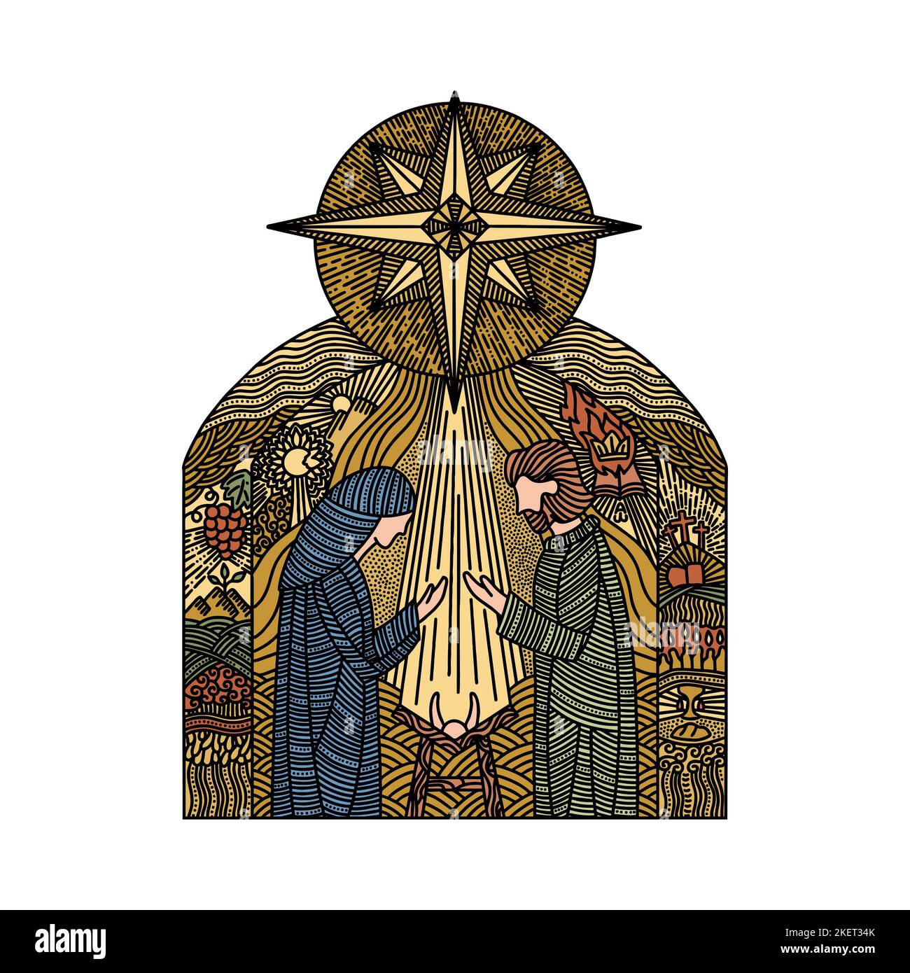 Maria josef and jesus Ausgeschnittene Stockfotos und -bilder - Alamy