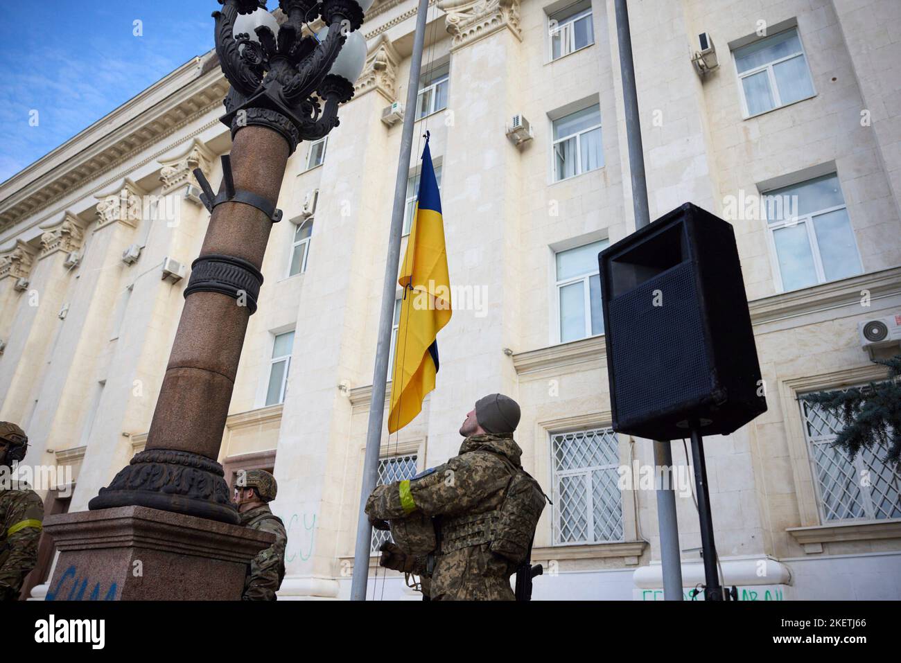 Region Cherson, Ukraine. 14. November 2022. Kiew, Ukraine. 14. Nov ...