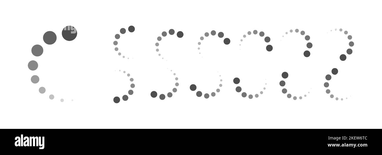 Circular Loading Buffering Icons Vector Video Ready for Animation GIF ...