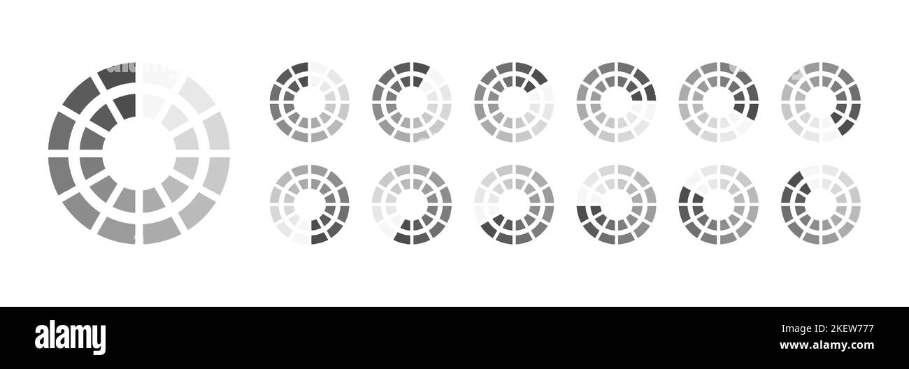 Circular Loading Buffering Icons Vector Video Ready for Animation GIF ...