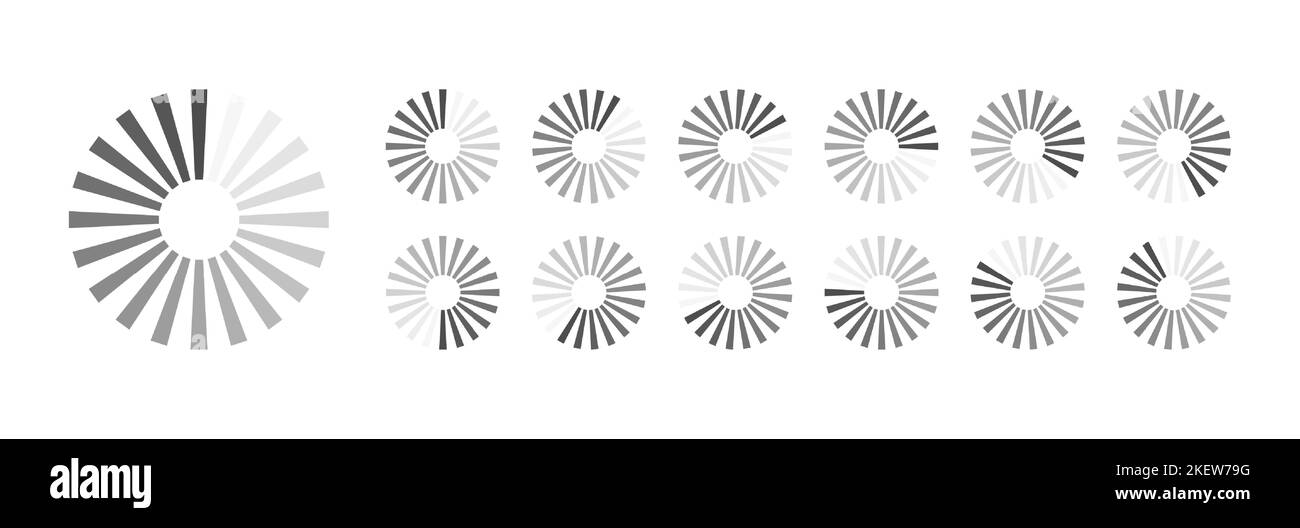 Circular Loading Buffering Icons Vector Video Ready for Animation GIF ...