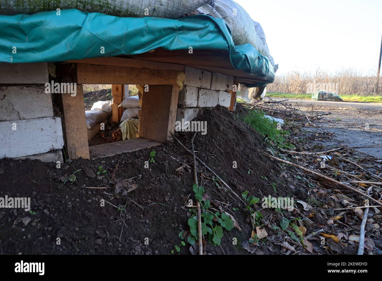 REGION CHARKIW, UKRAINE - 13. NOVEMBER 2022 - Ein von den russischen ...