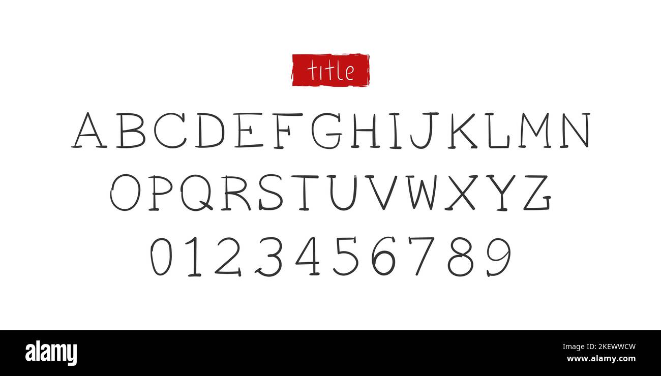 Modernes Alphabet. Trendige Schriftart, für Titel. Symbole und Zeichen ...