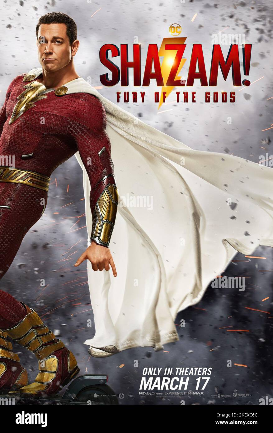 SHAZAM! WUT DER GÖTTER, (alias SHAZAM 2), US-Advance-Poster, Zachary Levi as Shazam, 2023 ...