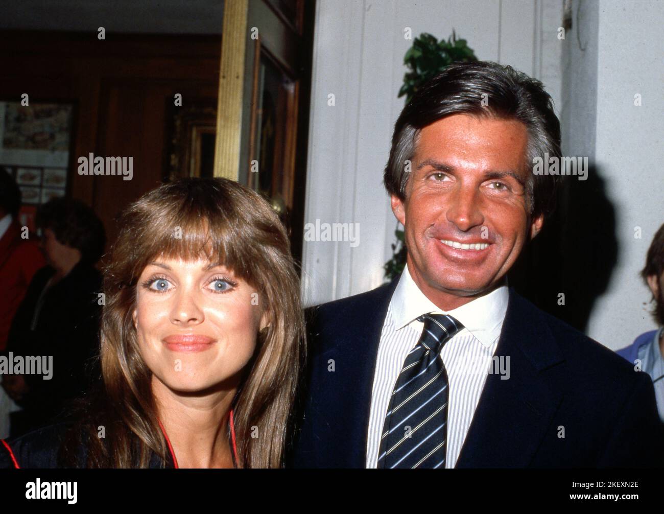 George Hamilton und Phyllis Davis um die 1980er Jahre Credit: Ralph ...