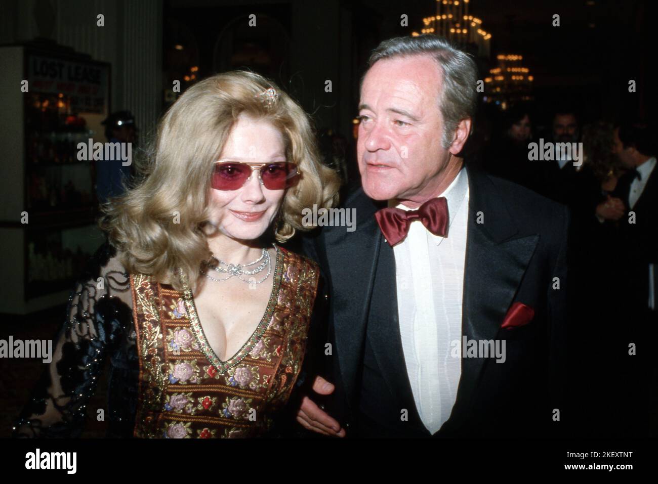 Jack Lemmon und seine Frau Felicia Farr um die 1980er Jahre Credit ...