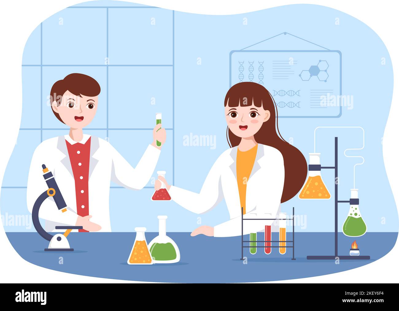 Laboratorium mit der Durchführung von Forschung wissenschaftlich ...