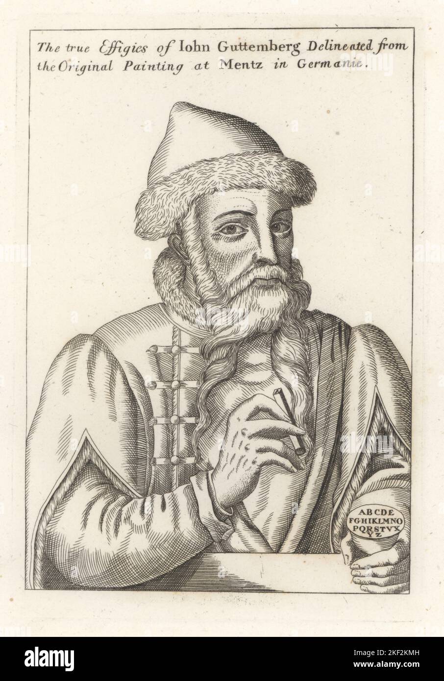 Johannes Gutenberg, c. 1400-1468, deutscher Erfinder, Drucker, Verleger ...