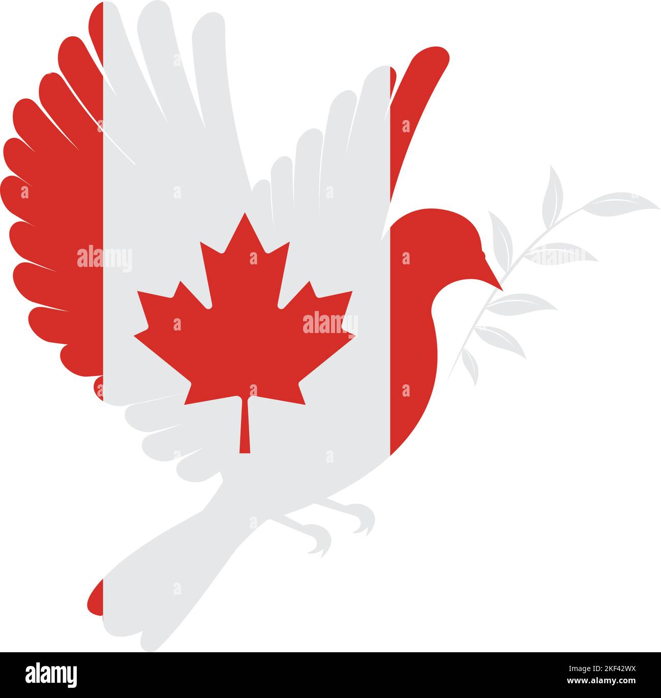 Dove Peacemaker Silhouette, Vektor. Taubenillustration, Symbol des ...