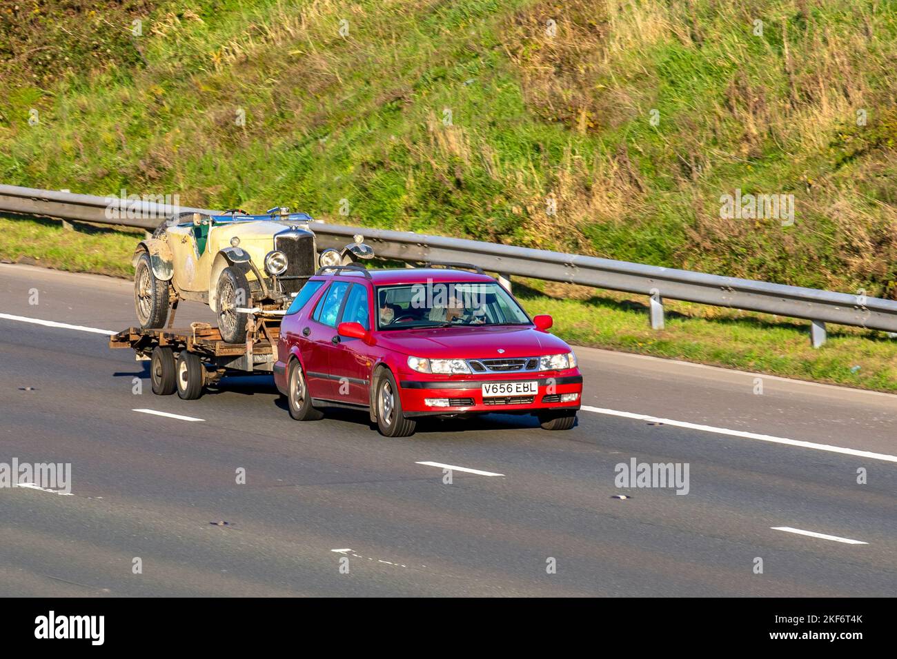 1989 90s Neunzigs Red SAAB 9-5 AERO HOT 2290cc 5 Speed manuelles ...