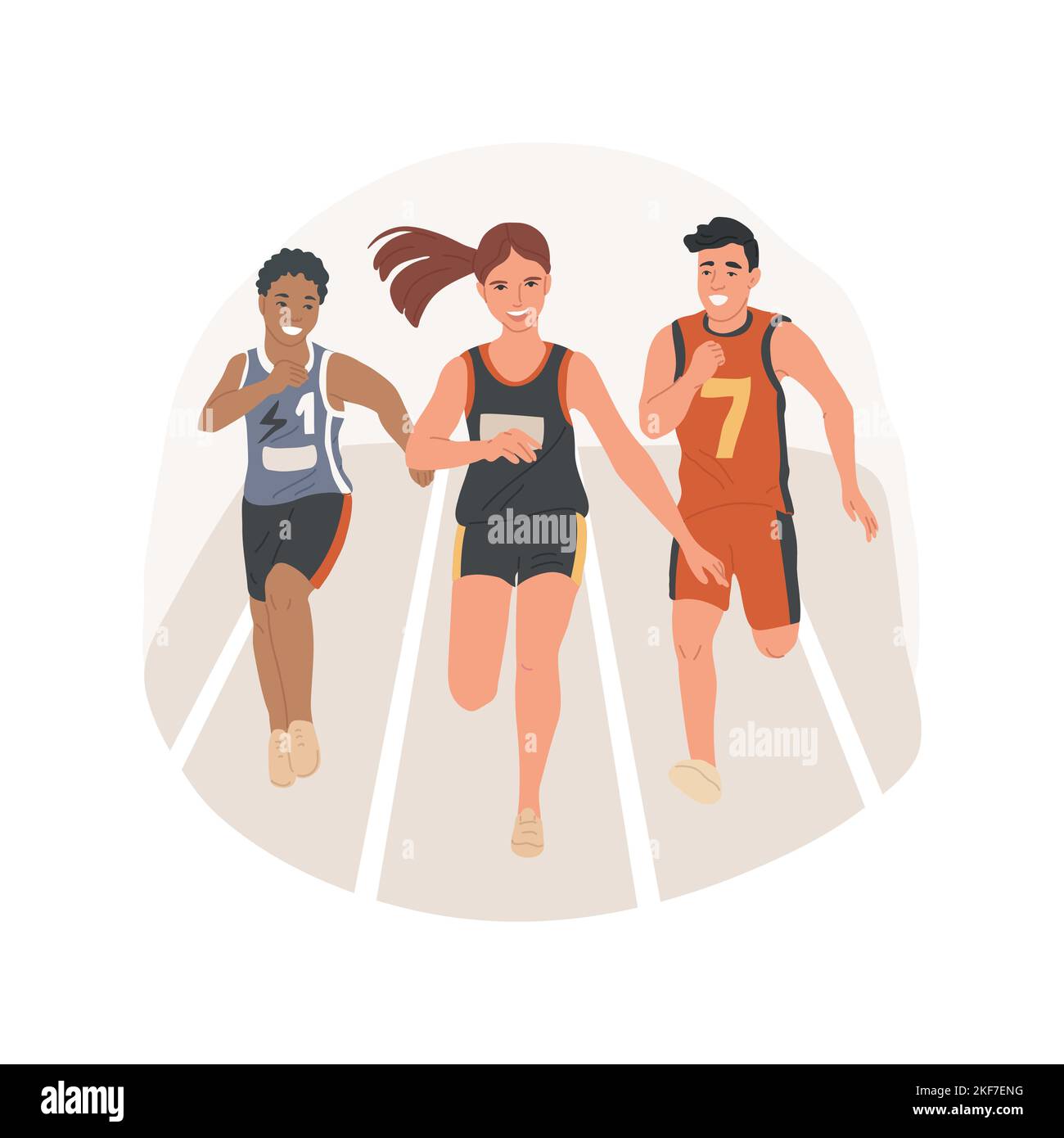 Leichtathlet der oberstufe Stock-Vektorgrafiken kaufen - Alamy