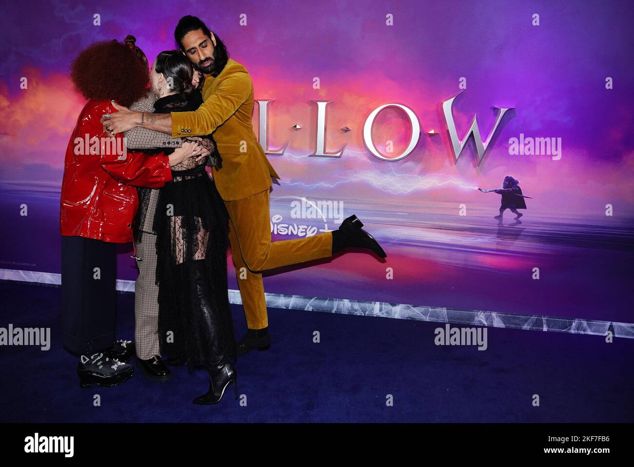 Erin Kellyman, Ruby Cruz, Dempsey Bryk und Amar Chadha-Patel bei der Vorführung der Disney+ ...