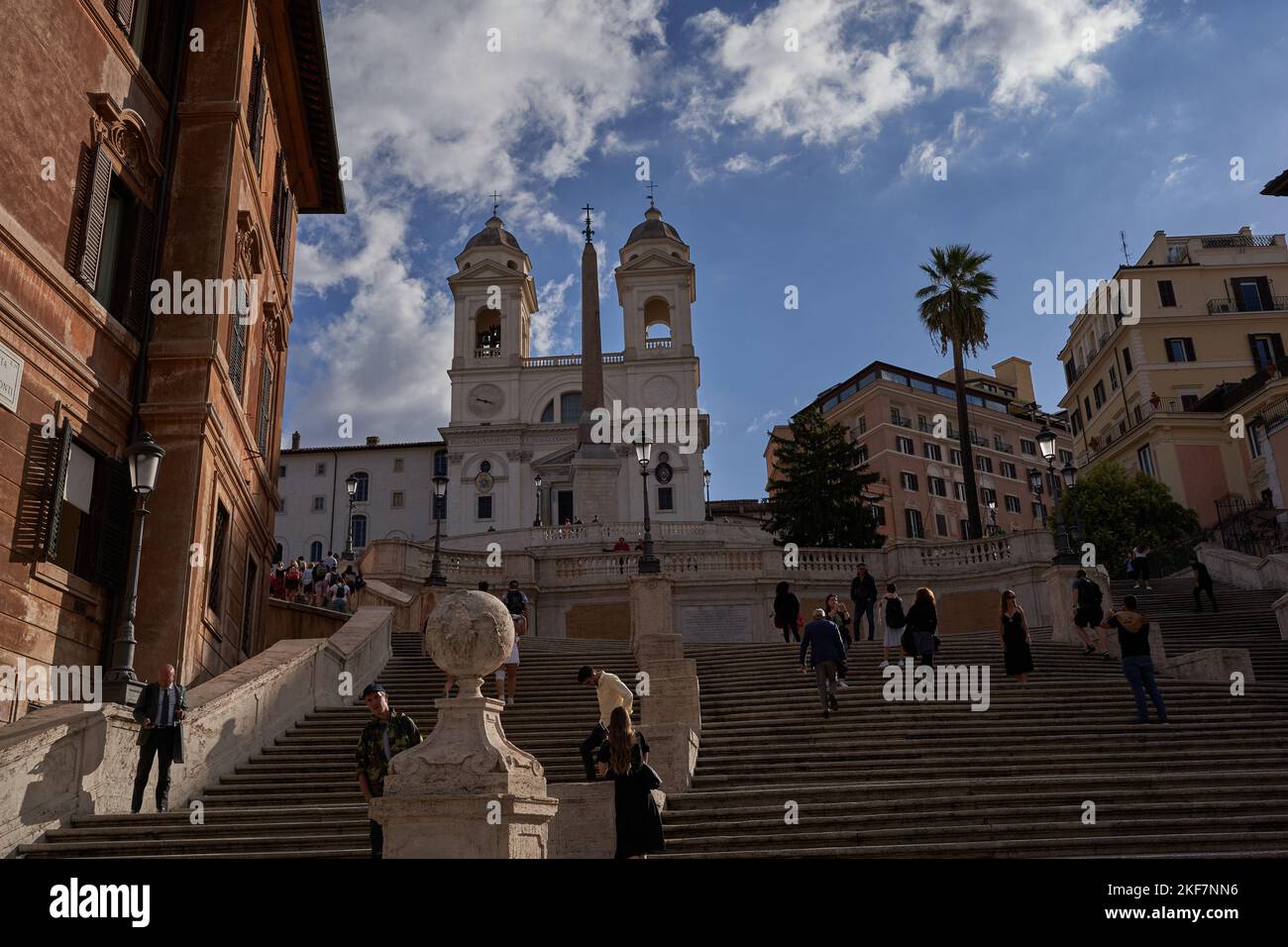 Rom, Italien - 22. September 2022 - die Spanische Treppe, eine Reihe ...