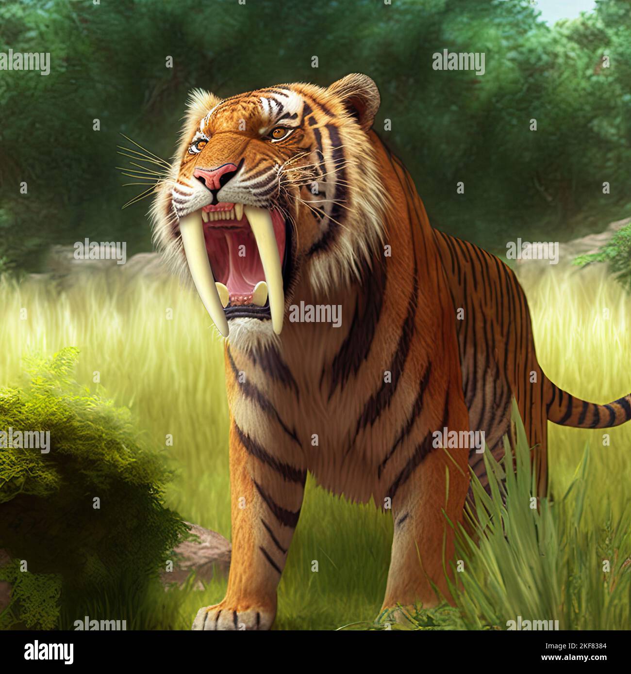 Der Säbelzahntiger War Ein Uralter Säugetier Tiger Und Katzenvater