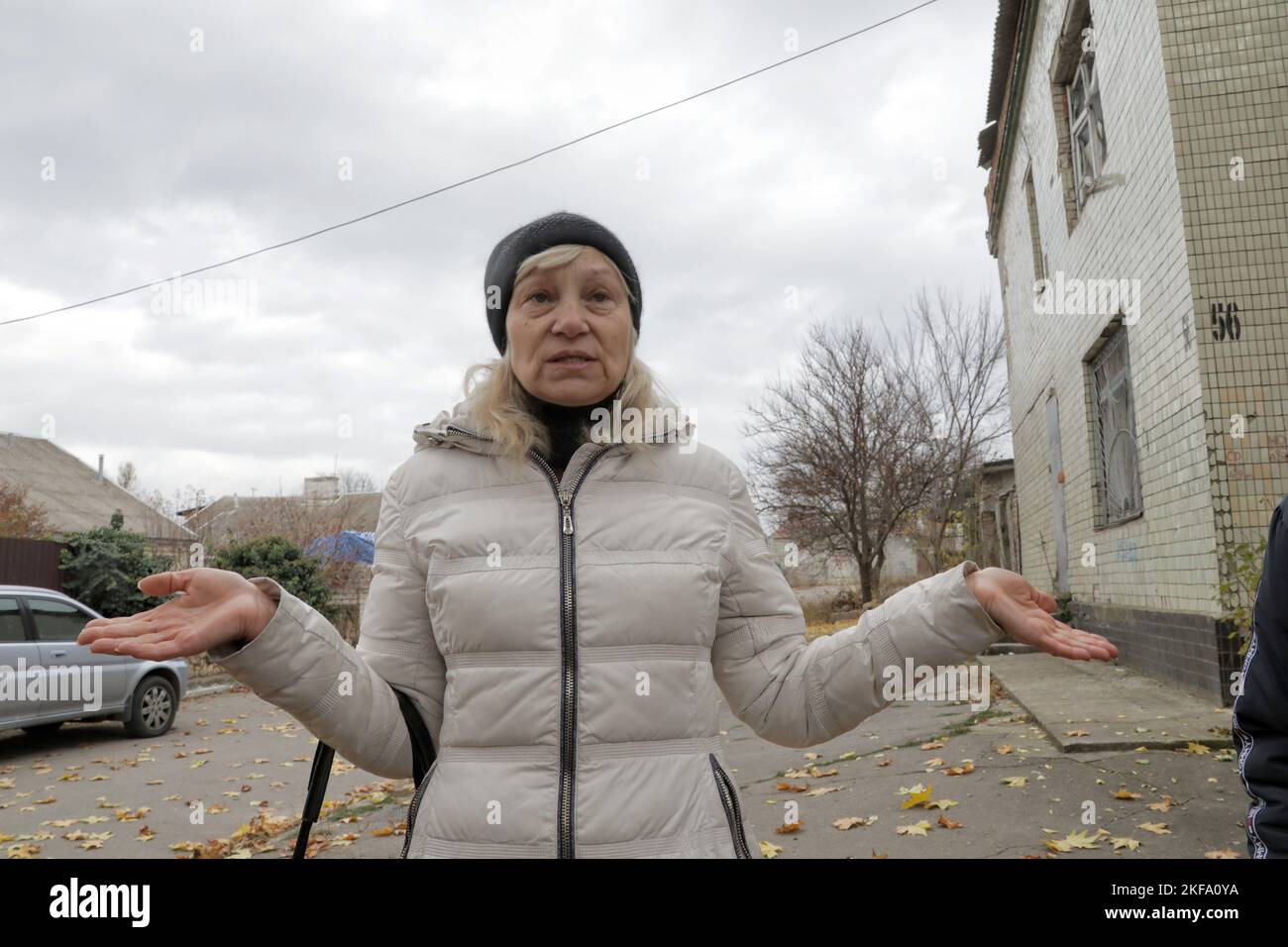 CHERSON, UKRAINE - 16. NOVEMBER 2022 - In Cherson, das am Freitag, den ...