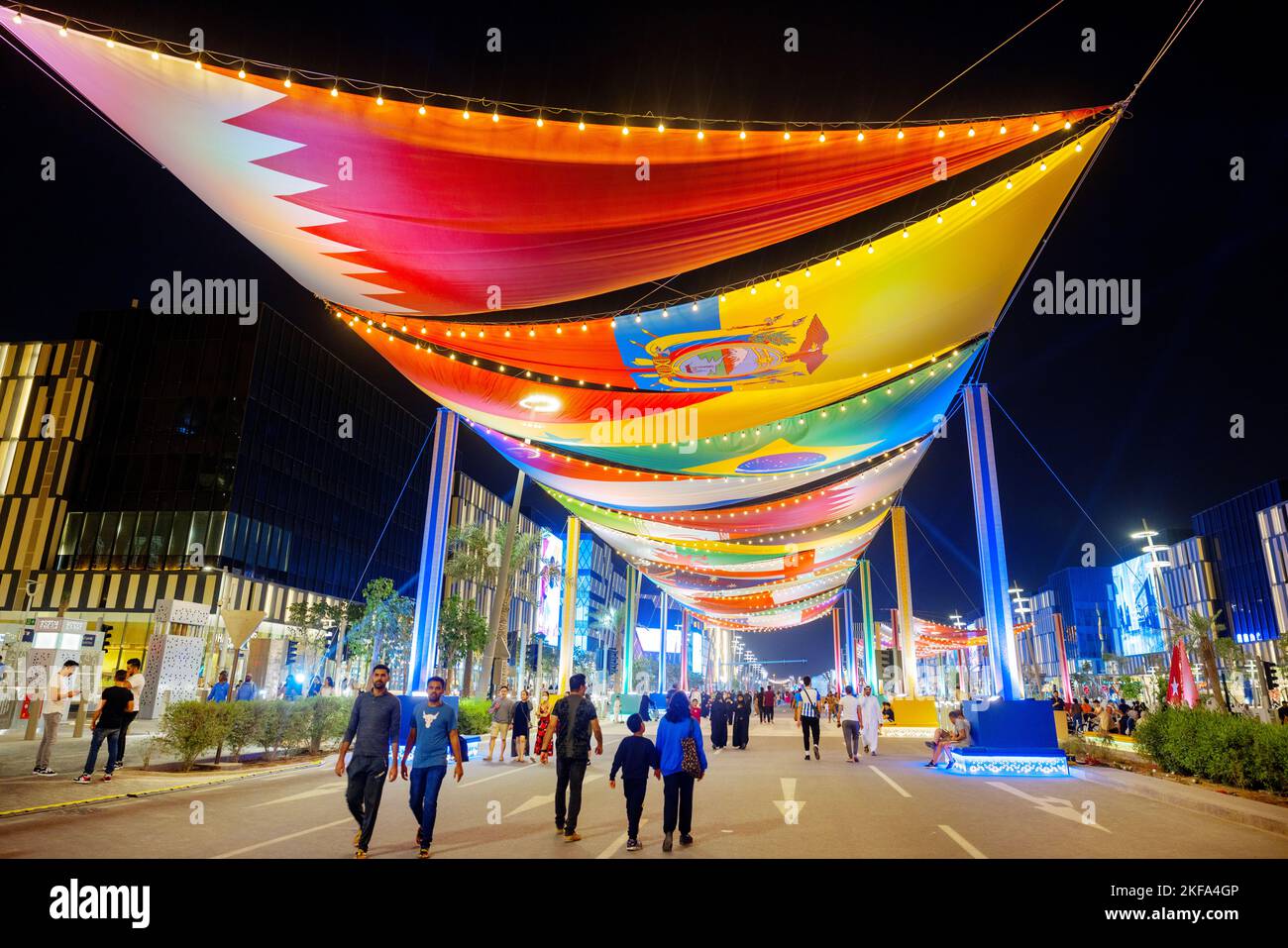 FIFA World Cup Qatar 2022 veranstaltet von Lusail City Lights in Qatar ...