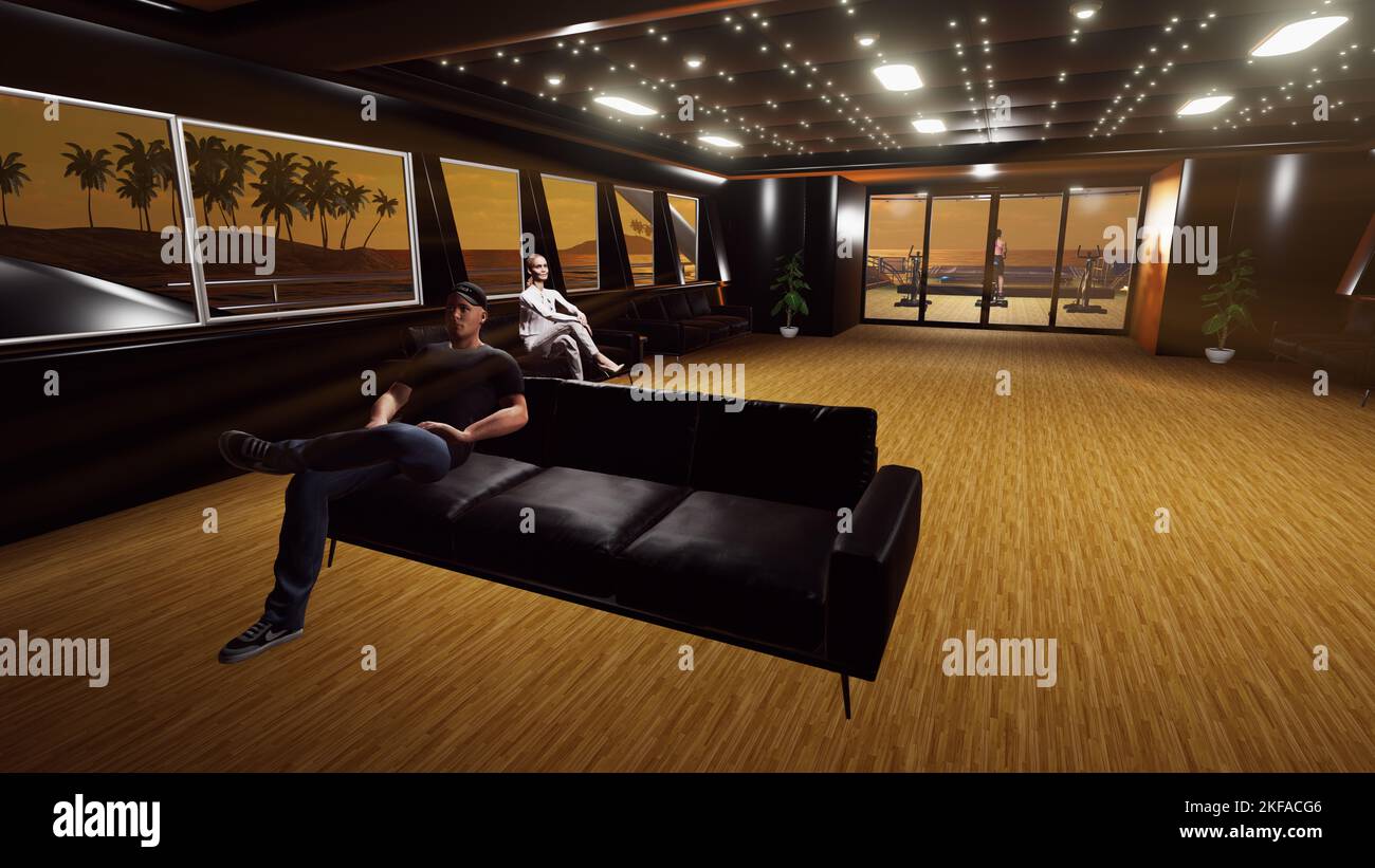 Luxury super yacht interior -Fotos und -Bildmaterial in hoher Auflösung – Alamy