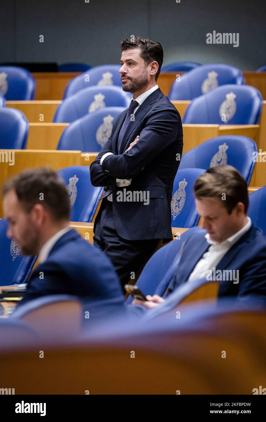 DEN HAAG - Derk Boswijk (CDA), Alexander Hammelburg (D66) und Peter ...