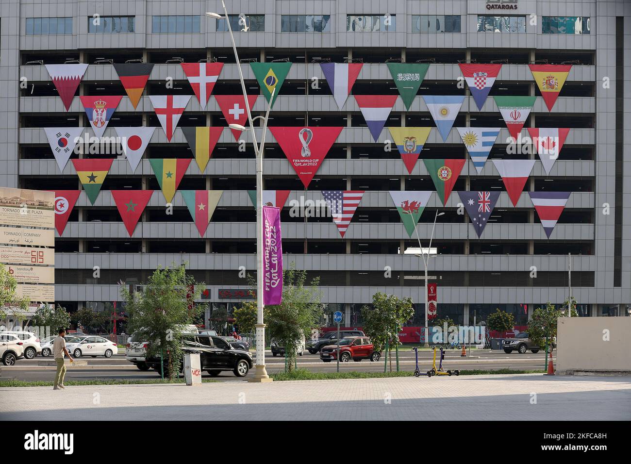 Doha, Katar, am 17. November 2022. Katar ist bereit für den Start der ...