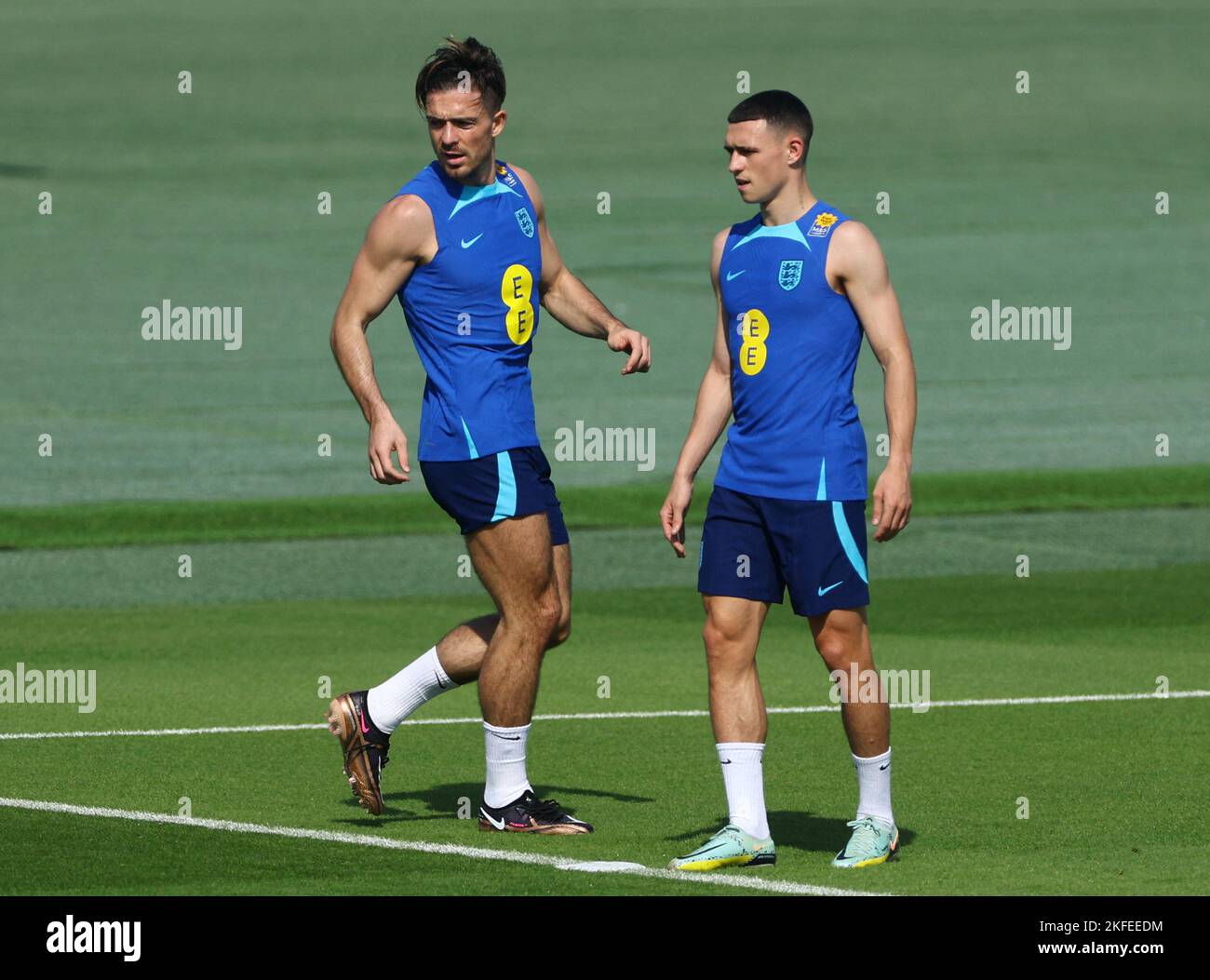 Fußball - FIFA World Cup Qatar 2022 - England Training - Al Wakrah SC ...