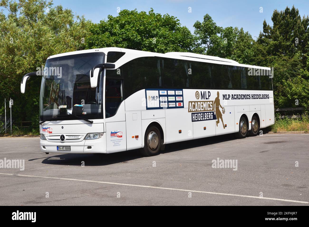 Deutscher Mercedes Benz Tourismo MA-HT 8000, betrieben von Mannheimer ...