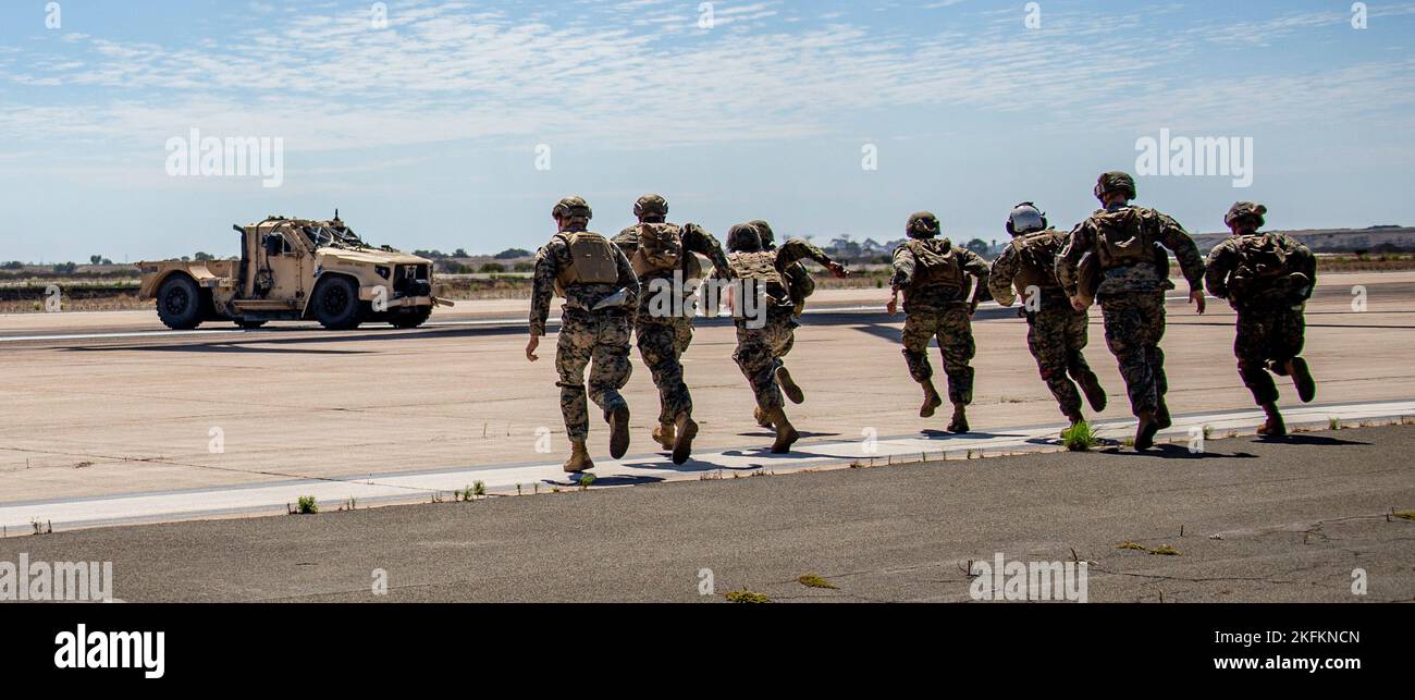U.S. Marines mit Helicopter Support Team, 1. Landing Bataillon, 1 ...