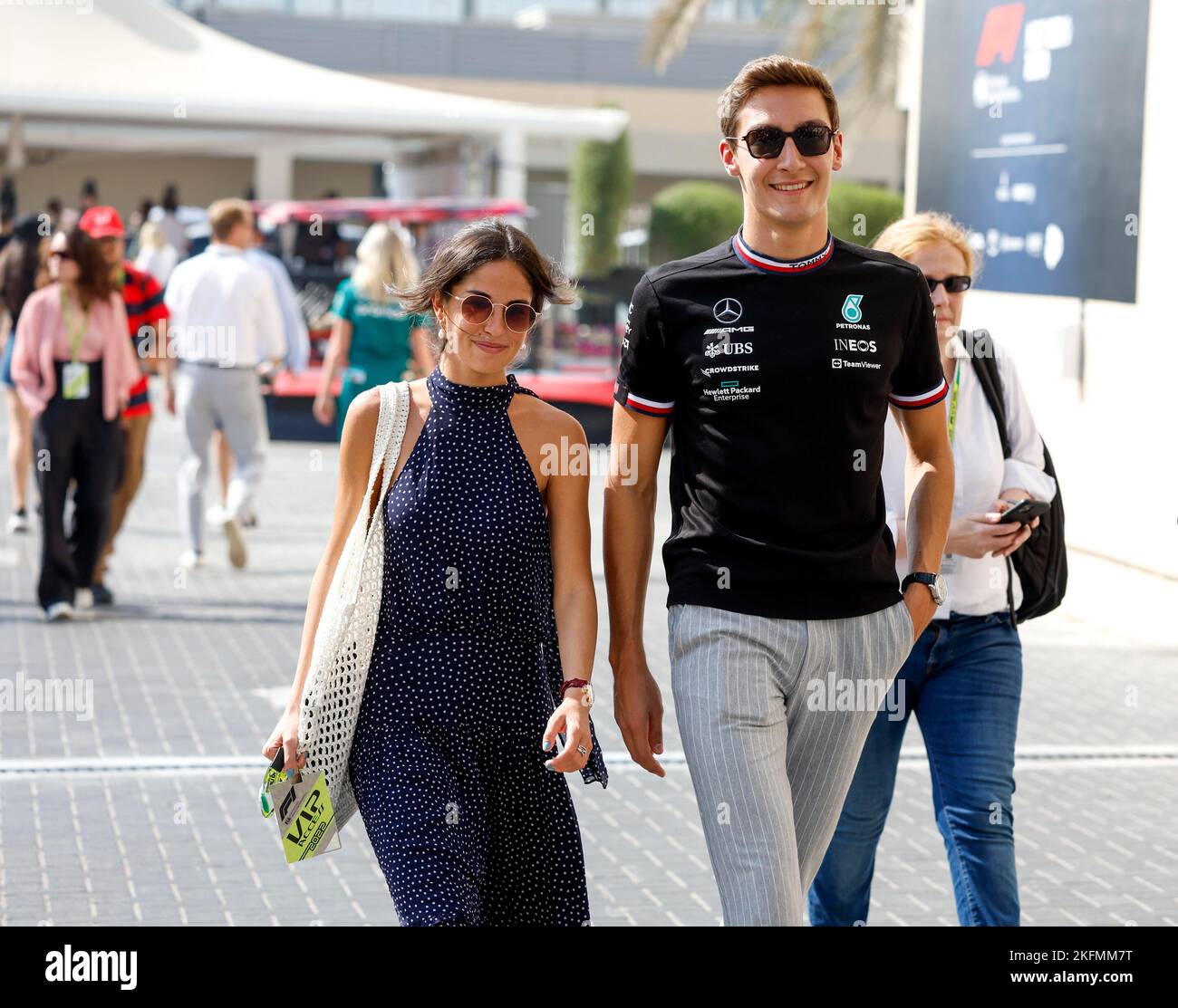 #63 George Russell (GBR, Mercedes-AMG Petronas F1 Team) und seine ...